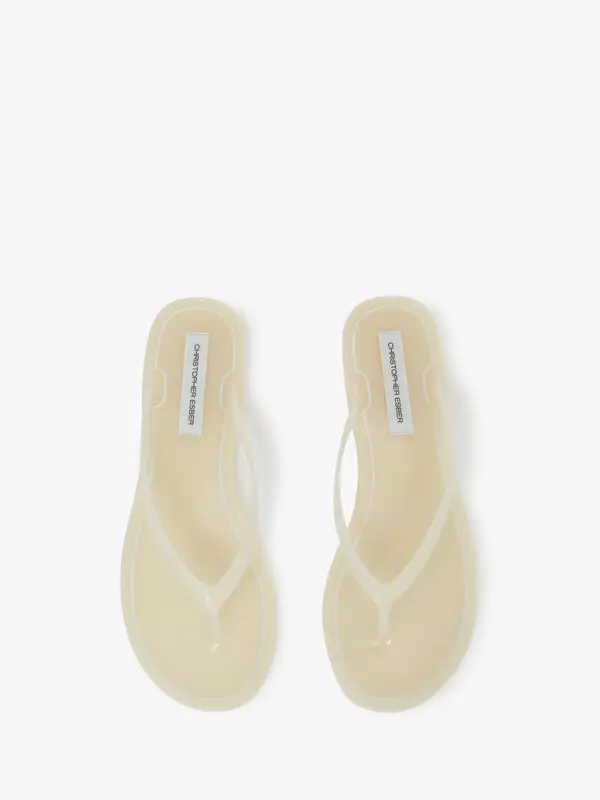Christopher Esber Jo Flip Flop - Alabaster