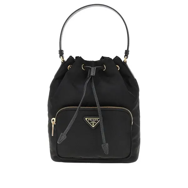 Prada Re-nylon Duet' Bucket Bag - Black
