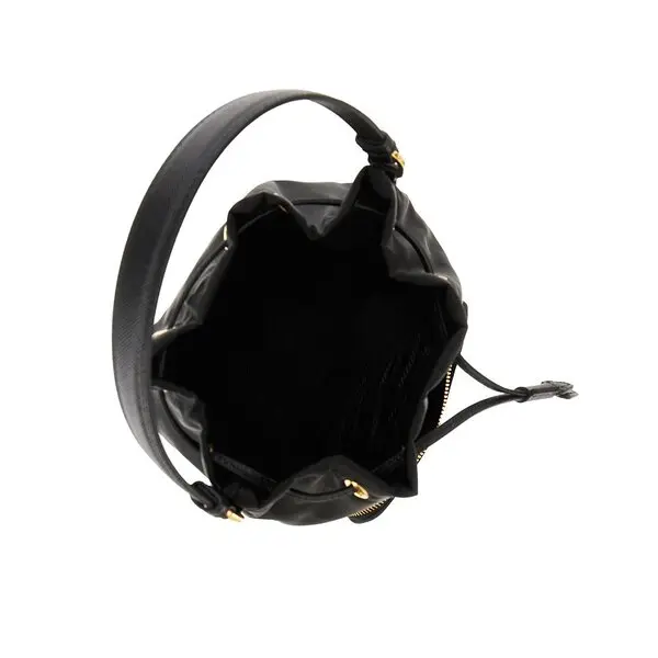 Prada Re-nylon Duet Bucket Bag - Black