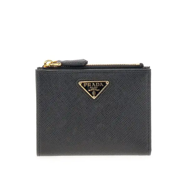 Prada Saffiano Leather Bi-fold Wallet - Black