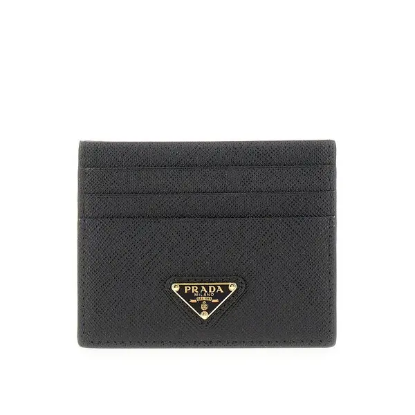Prada Saffiano Leather Cardholder With Logo