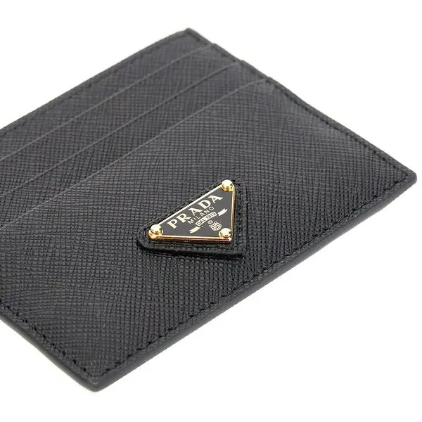 Prada Saffiano Leather Cardholder With Logo