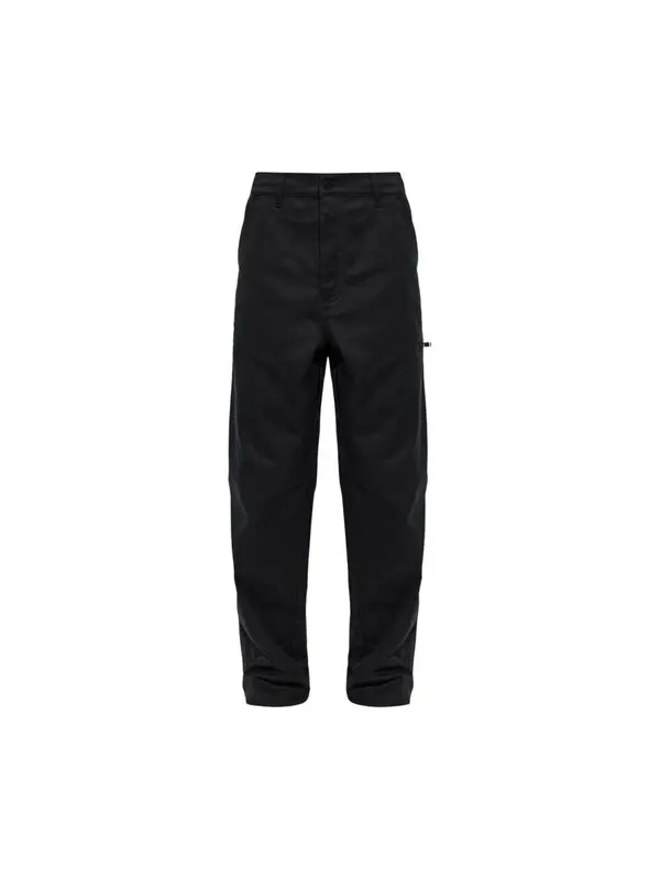 Moncler Straight-leg Pants With Logo Patch