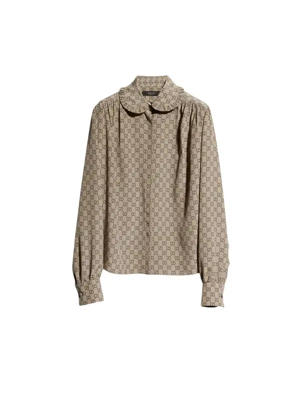 Gucci Silk Crêpe De Chine Printed Shirt