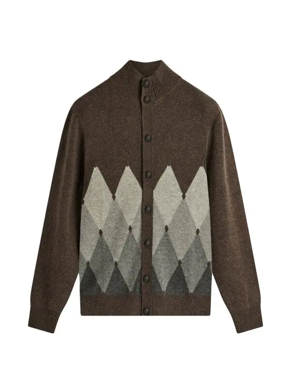 BALLANTYNE Cashmere Diamond Cardigan