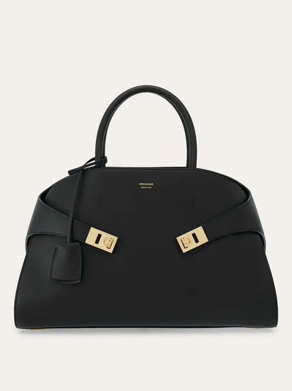 FERRAGAMO Hug Handbag - Black