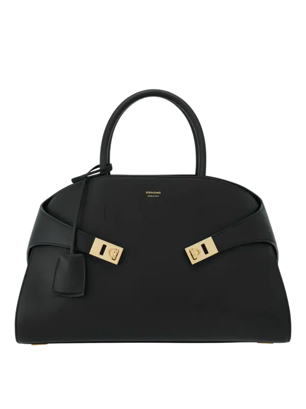 FERRAGAMO Hug Handbag - Black
