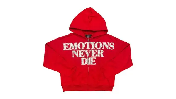 Mixed Emotion End Rhinestone Hoodie
