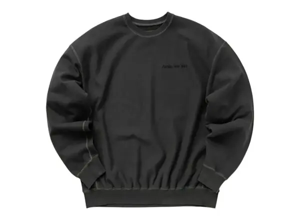 AWAKE Pigment Dyed Embroidered Crewneck Sweatshirt