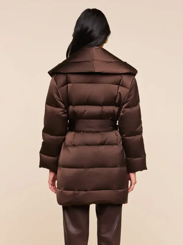 L'Agence Glacier Shawl Puffer Jacket