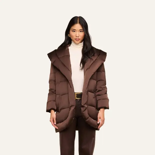 L'Agence Glacier Shawl Puffer Jacket