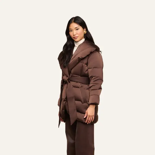 L'Agence Glacier Shawl Puffer Jacket