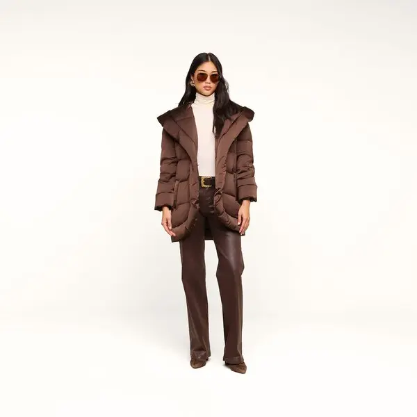 L'Agence Glacier Shawl Puffer Jacket