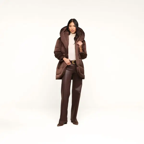 L'Agence Glacier Shawl Puffer Jacket
