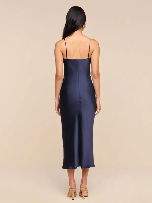 L'Agence Seridie Silk Slip Dress