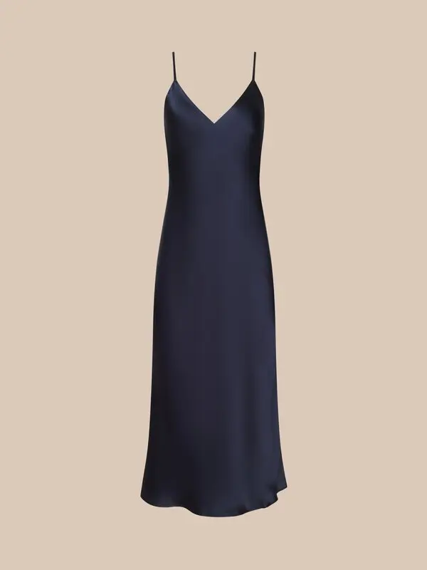L'Agence Seridie Silk Slip Dress