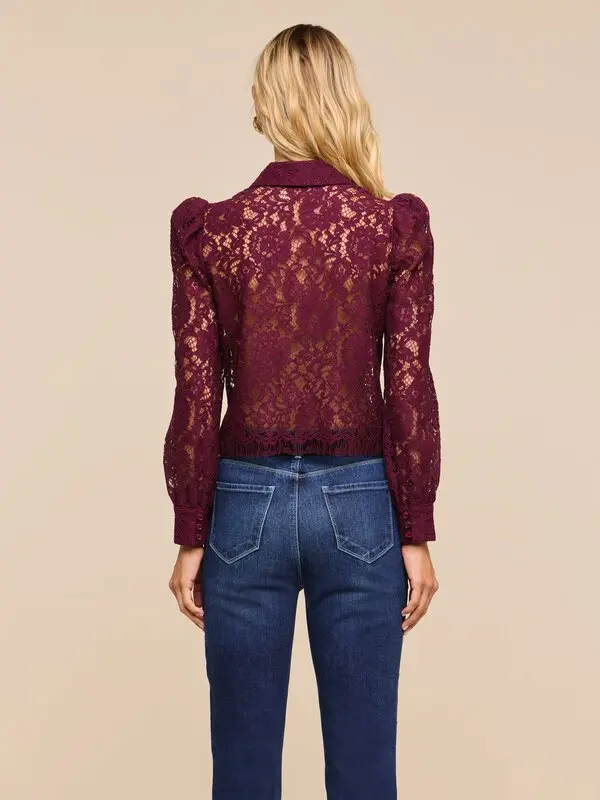 L'Agence Anita Lace Blouse Top