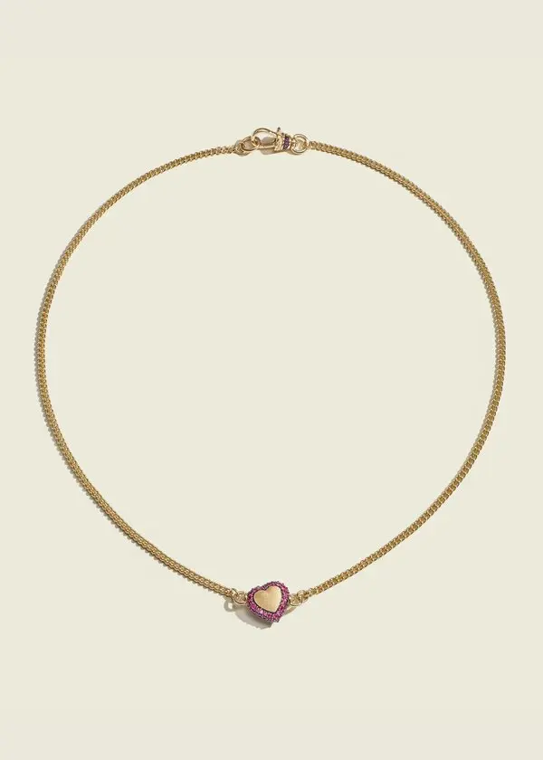 LUCY DELIUS Ruby Chubby Love Necklace
