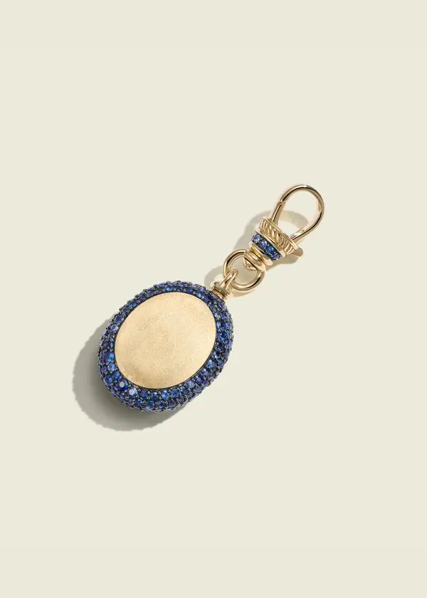 LUCY DELIUS Sapphire Oval Pocket Watch Pendant