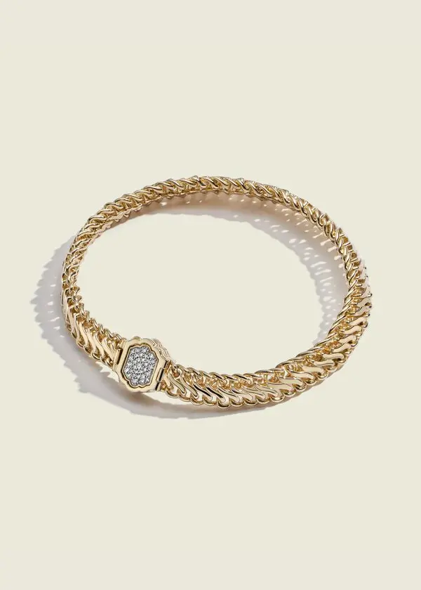 LUCY DELIUS Snakelet Diamond Bracelet - Yellow