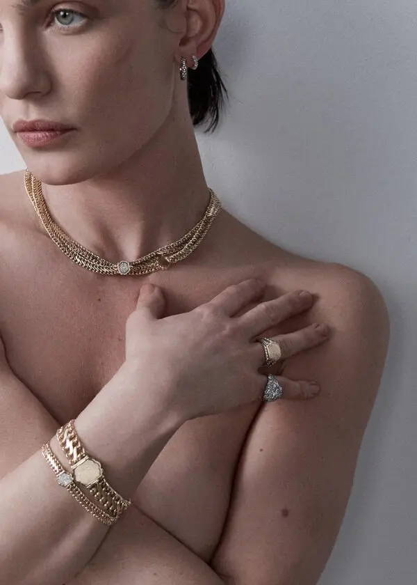 LUCY DELIUS Snakelet Diamond Bracelet