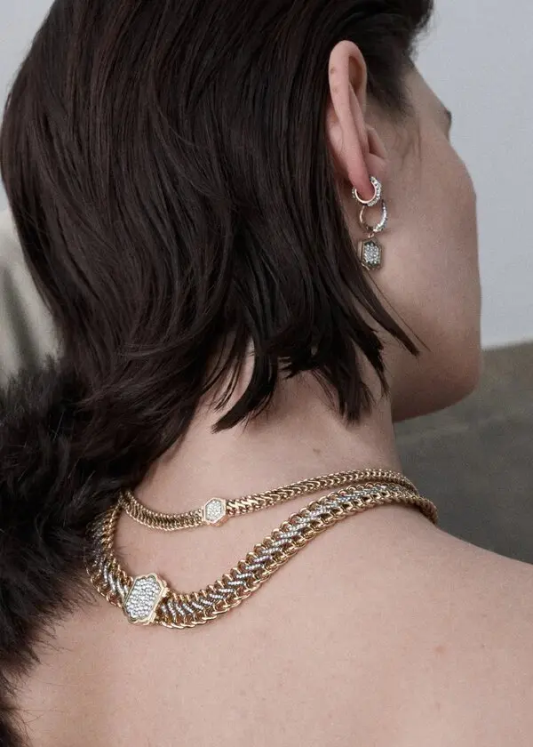 LUCY DELIUS Snakelet Diamond Necklace