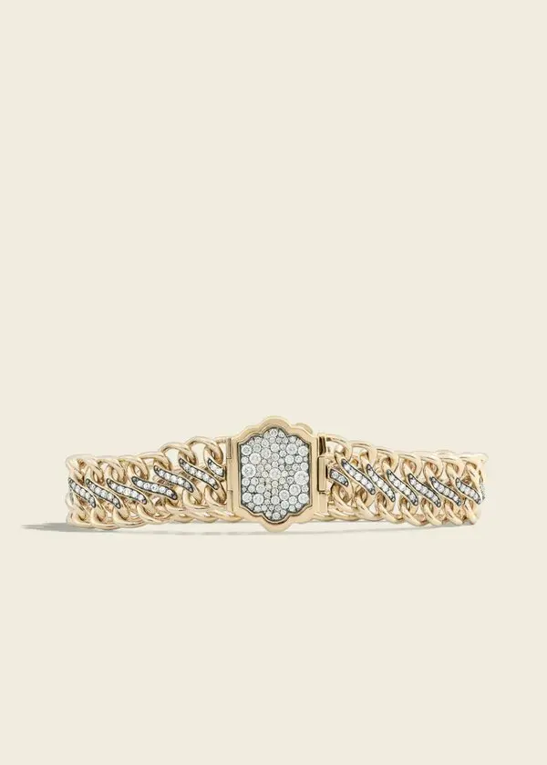 LUCY DELIUS Medusa Double Diamond Bracelet