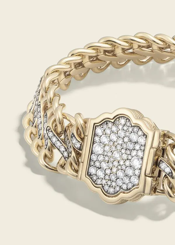 LUCY DELIUS Medusa Double Diamond Bracelet