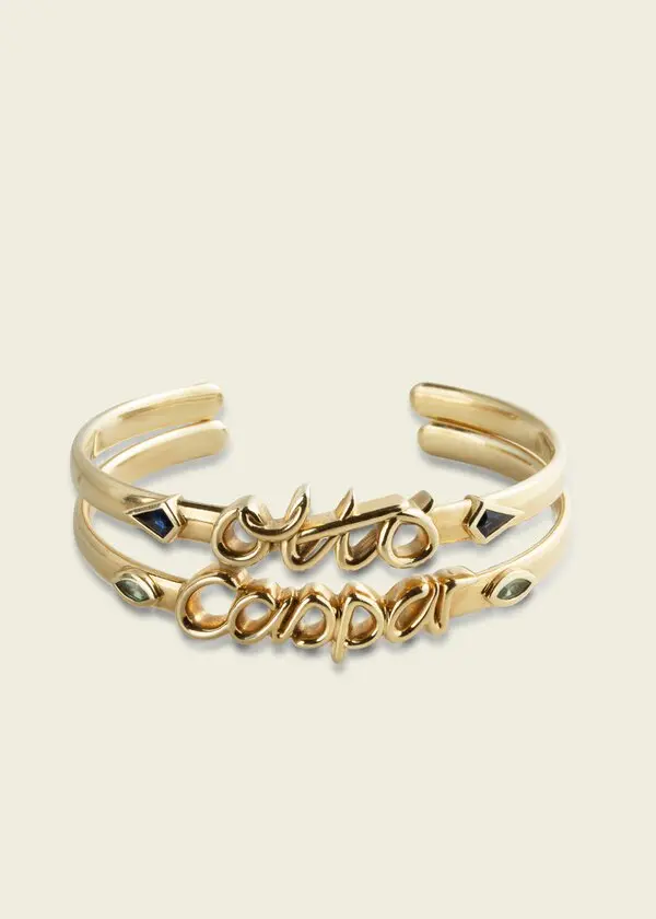 LUCY DELIUS Bespoke Name Bangle - Yellow
