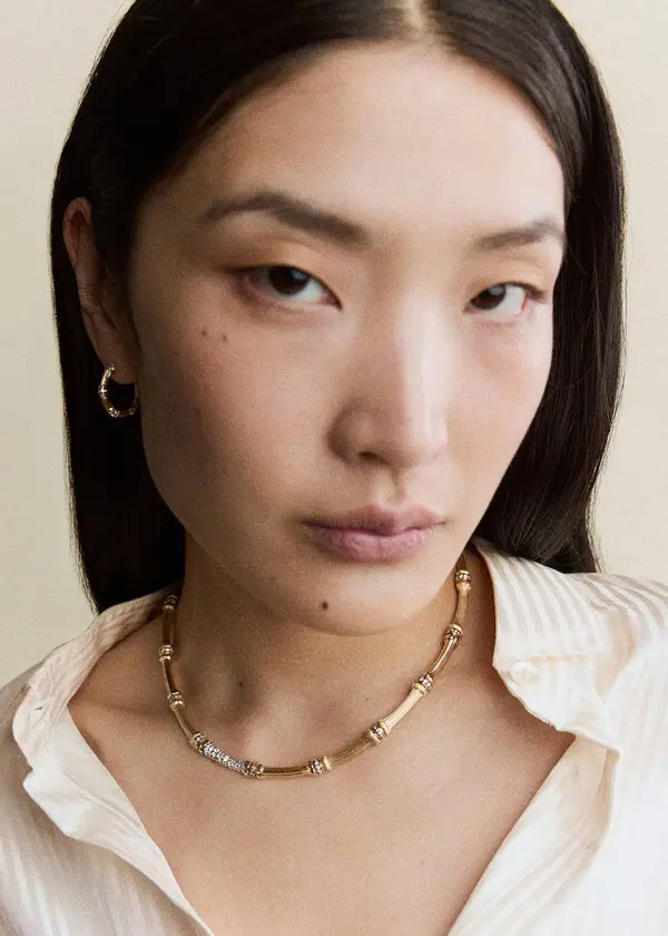 LUCY DELIUS Sciura Pavé Necklace