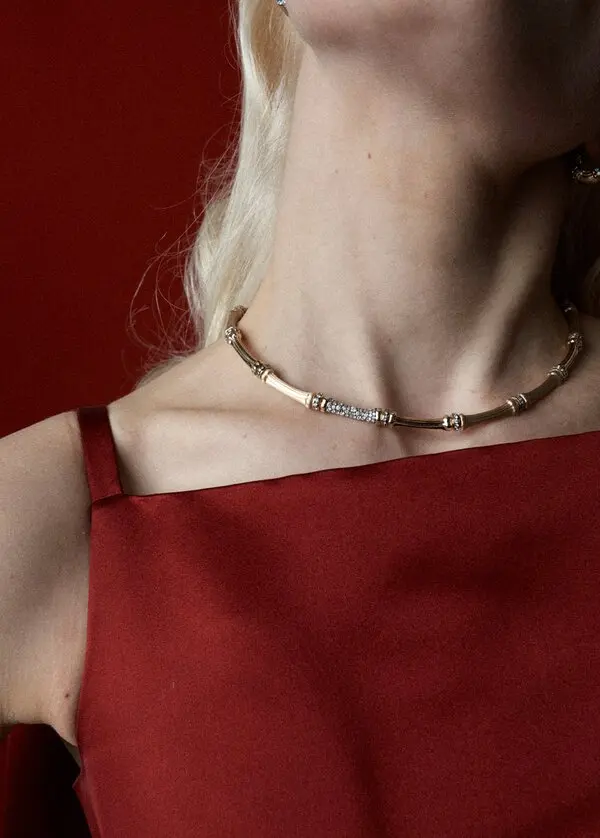 LUCY DELIUS Sciura Pavé Necklace