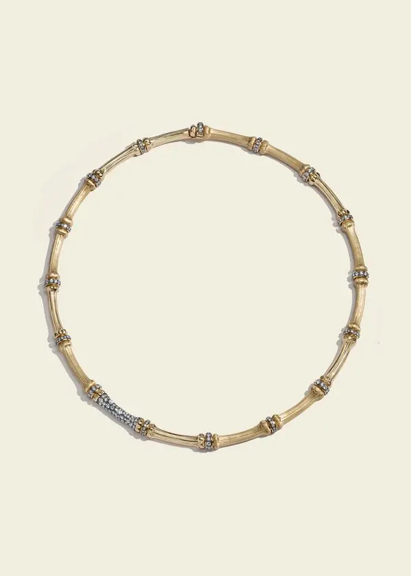 LUCY DELIUS Sciura Pavé Necklace - Yellow