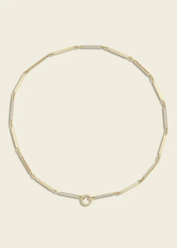 LUCY DELIUS Diamond Mega Muff Necklace