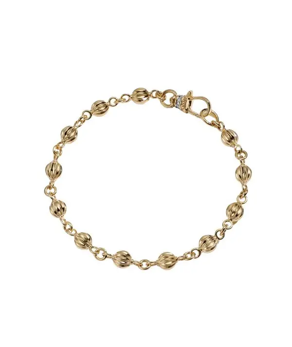 LUCY DELIUS Baby Diamond Ball Breaker Bracelet - Yellow