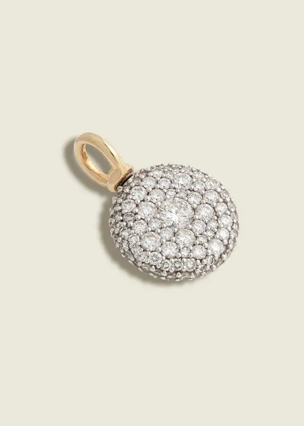LUCY DELIUS Modern Finish Diamond Pocket Watch Pendant