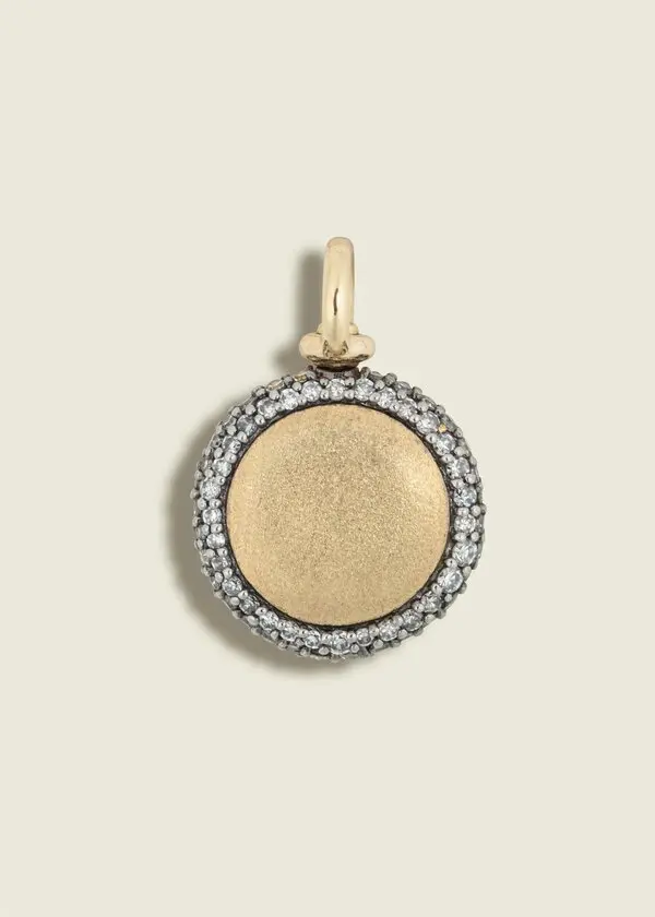 LUCY DELIUS Modern Finish Diamond Pocket Watch Pendant
