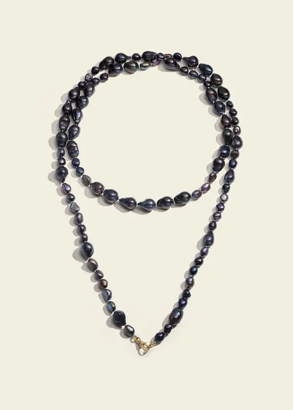 LUCY DELIUS Chaos Long Pearl Necklace