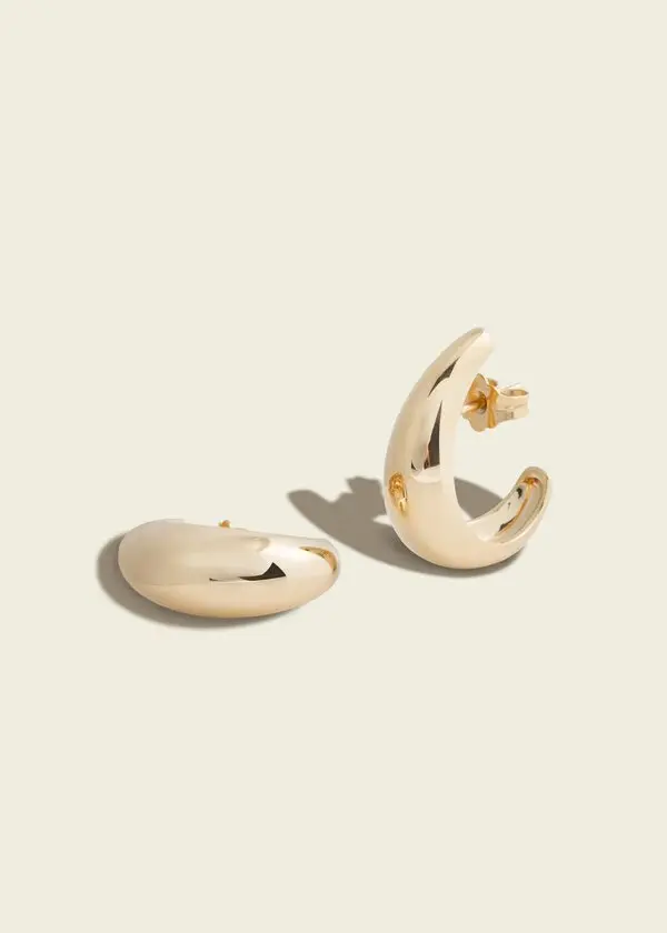 LUCY DELIUS Gold Dust Crescent Ear Cuffs