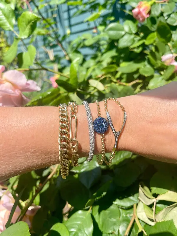 LUCY DELIUS Sapphire Pocket Watch Bracelet