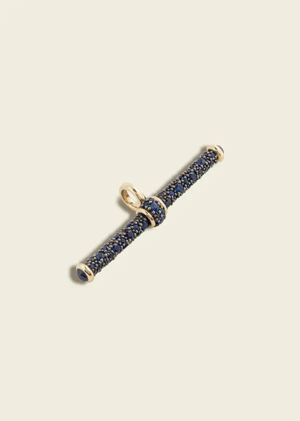 LUCY DELIUS Sapphire T-bar Pendant