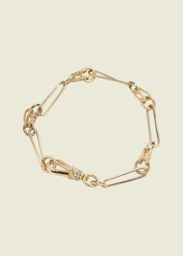 LUCY DELIUS Twisted Link Bracelet - Yellow