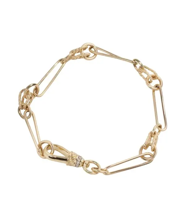 LUCY DELIUS Twisted Link Bracelet - Yellow