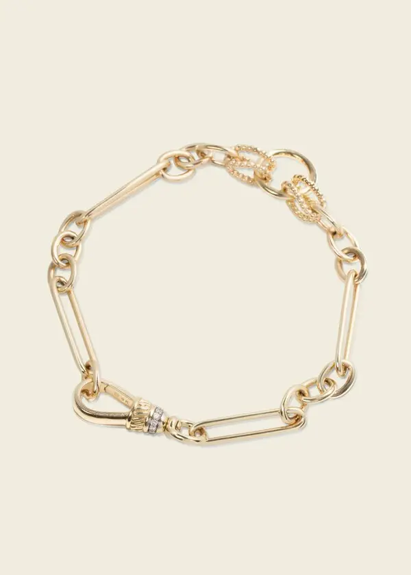LUCY DELIUS Trombone Link Bracelet - Yellow