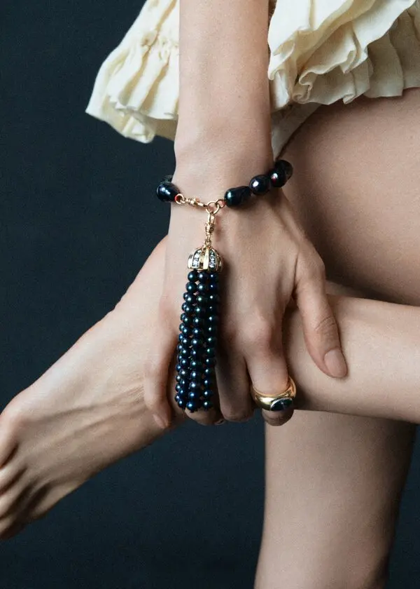 LUCY DELIUS Nyx Baroque Pearl Bracelet