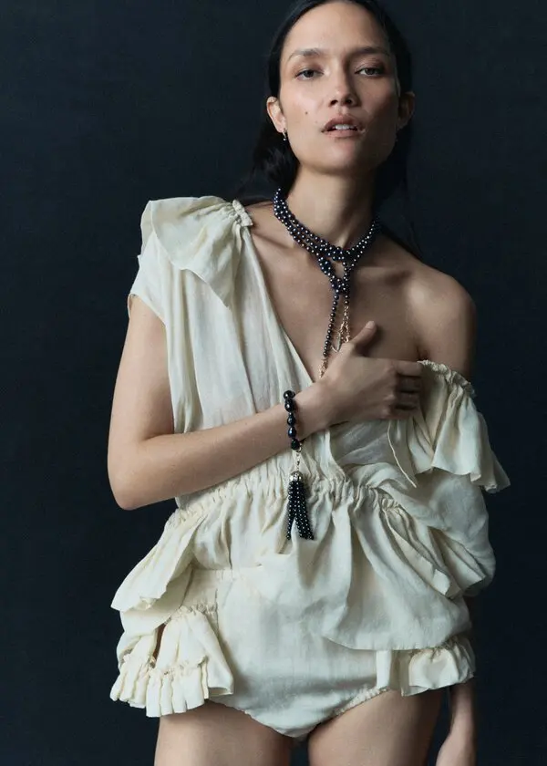 LUCY DELIUS Nyx Baroque Pearl Bracelet