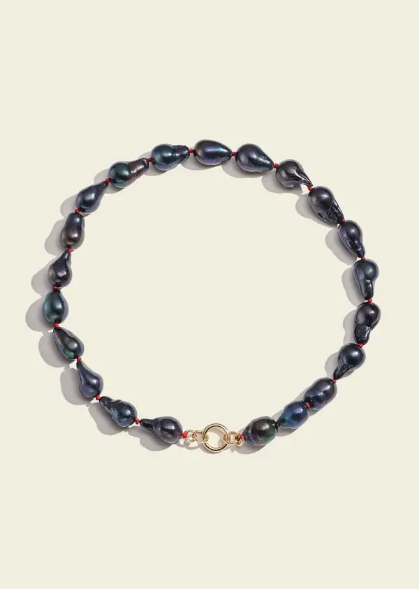LUCY DELIUS Nyx Baroque Pearl Necklace