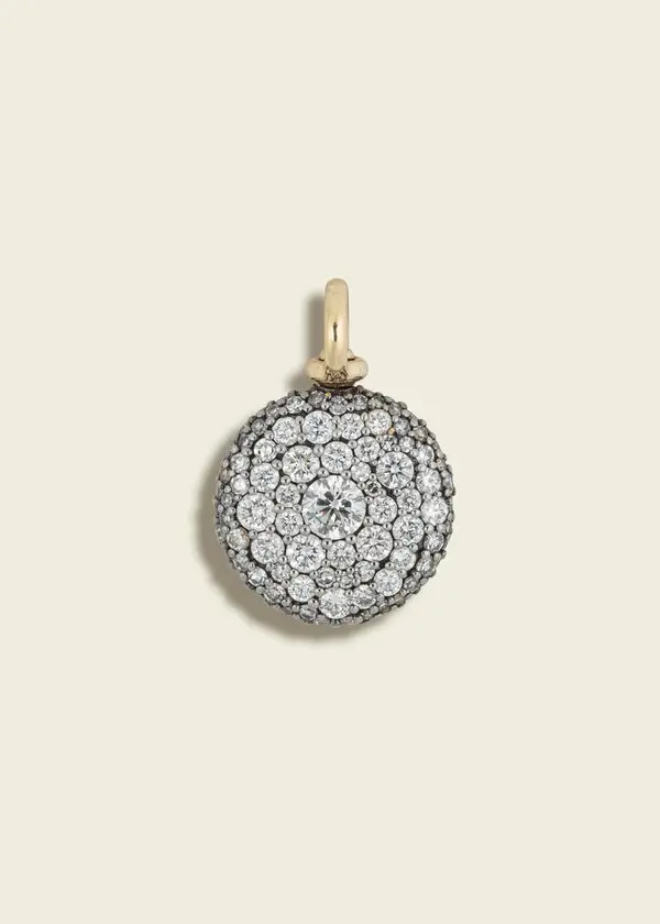 LUCY DELIUS Diamond Pocket Watch Pendant - Yellow