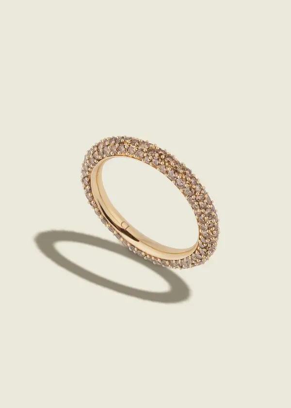LUCY DELIUS Champagne Diamond Eternity Ring