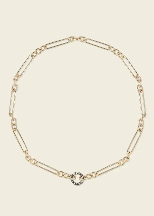 LUCY DELIUS Trombone Link Chain Necklace - Yellow