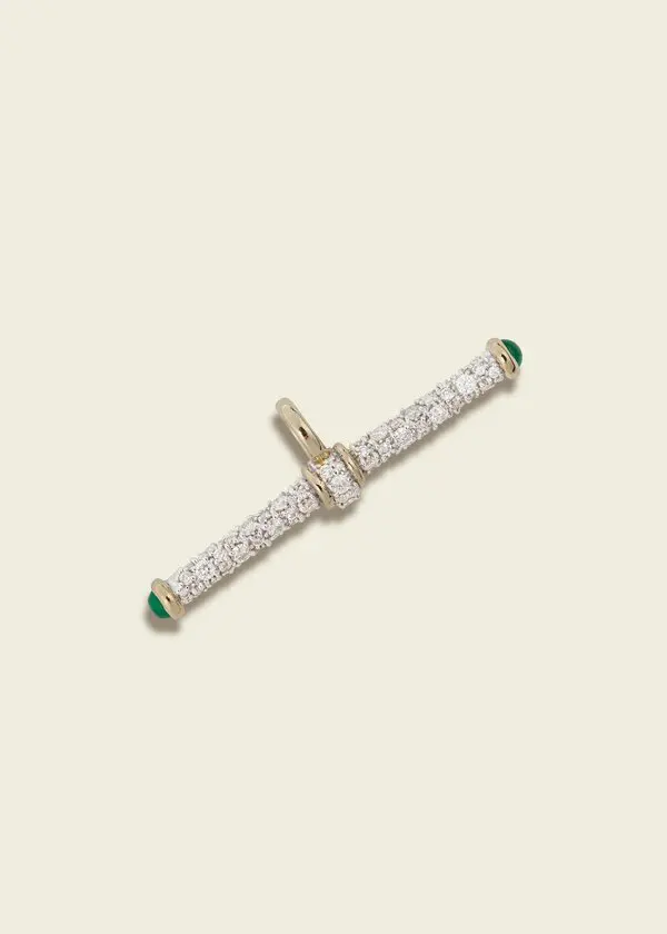 LUCY DELIUS Diamond T-bar Pendant